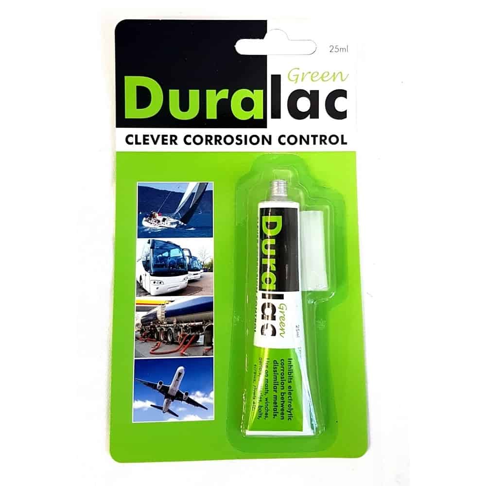 Duralac is a jointing compound which prevents electrolytic corrosion ...