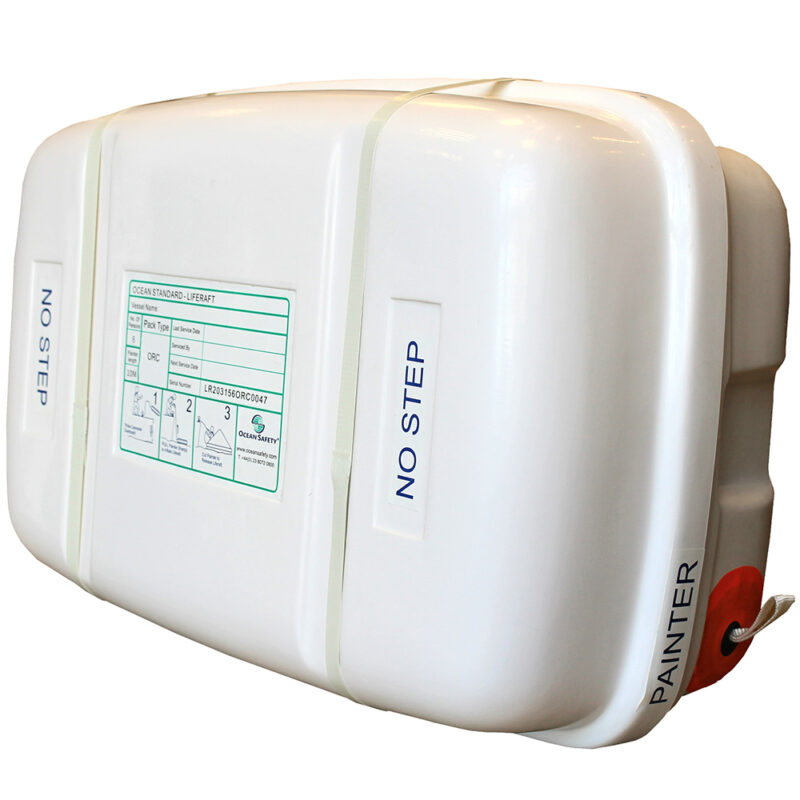 Ocean Safety Ocean Standard Liferafts: 4 & 6 Man, Canister & Valise