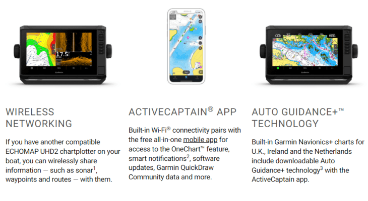 Garmin 95SV Echomap UHD2 Touch Chartplotter Sonar Combo