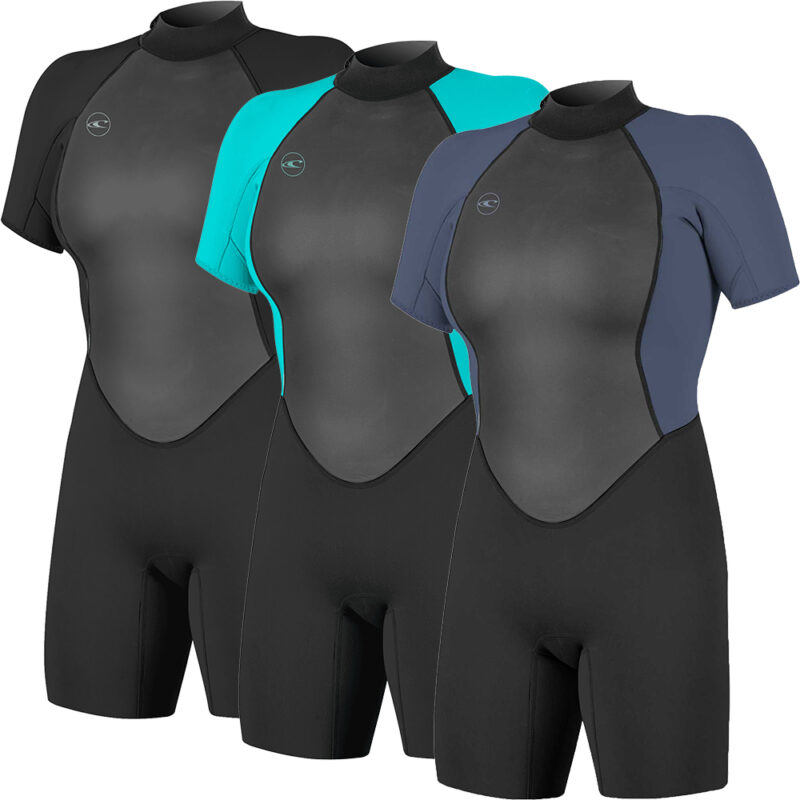 O'Neill Women's Reactor-2 2mm Back Zip Short Sleeve Wetsuit