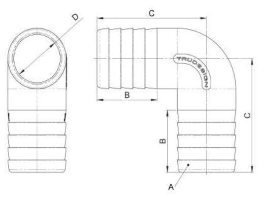 TruDesign 90 Degree Hose Connector