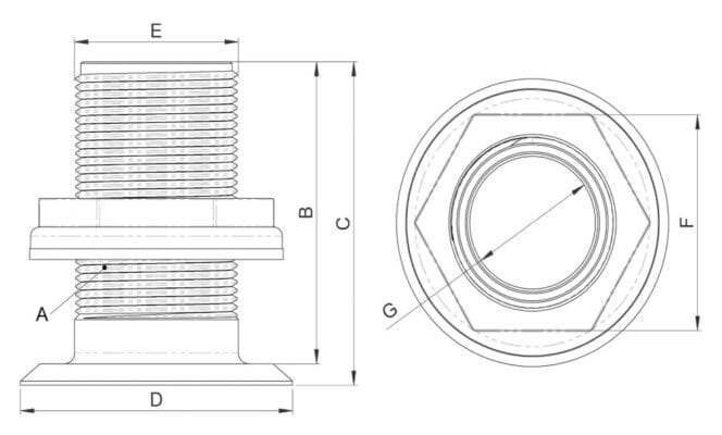 TruDesign Recessed Skin Fitting