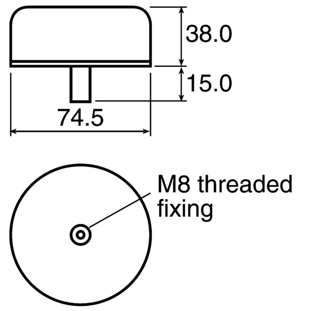Aquamarine Flashguard QBS Series Clear Flashing Beacon