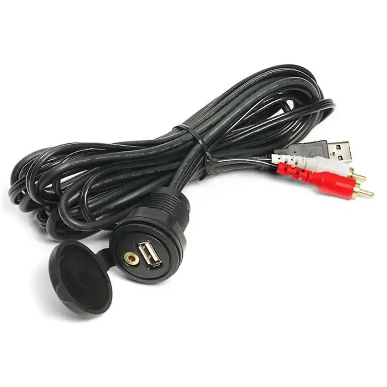 Aquatic AV USB and Auxiliary Input Plate