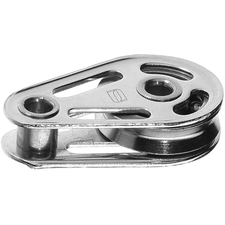 Sprenger High Load Cheek Block Ball Bearing 8 mm - 1 Sheave, Hollow Axles